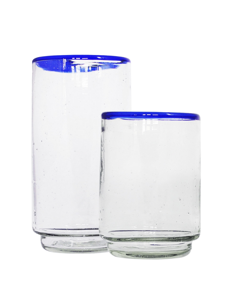 Blue Rimmed Glass – Elburne