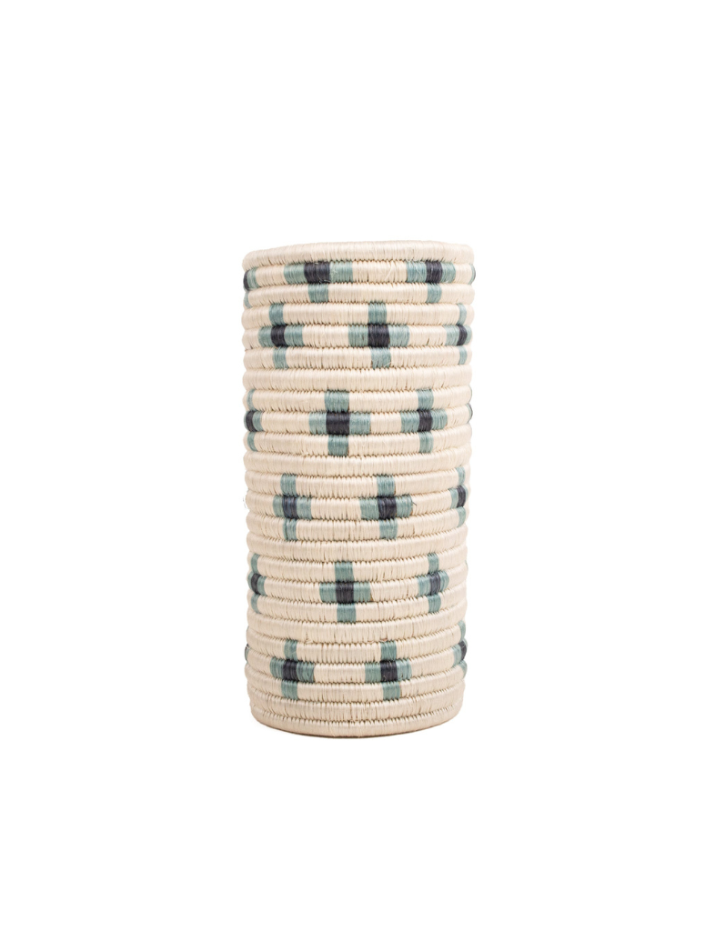 Blue Flower Woven Vase – Elburne