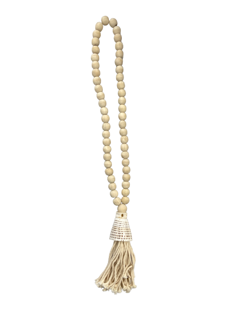 Natural Beaded Seashell Tassel – Elburne